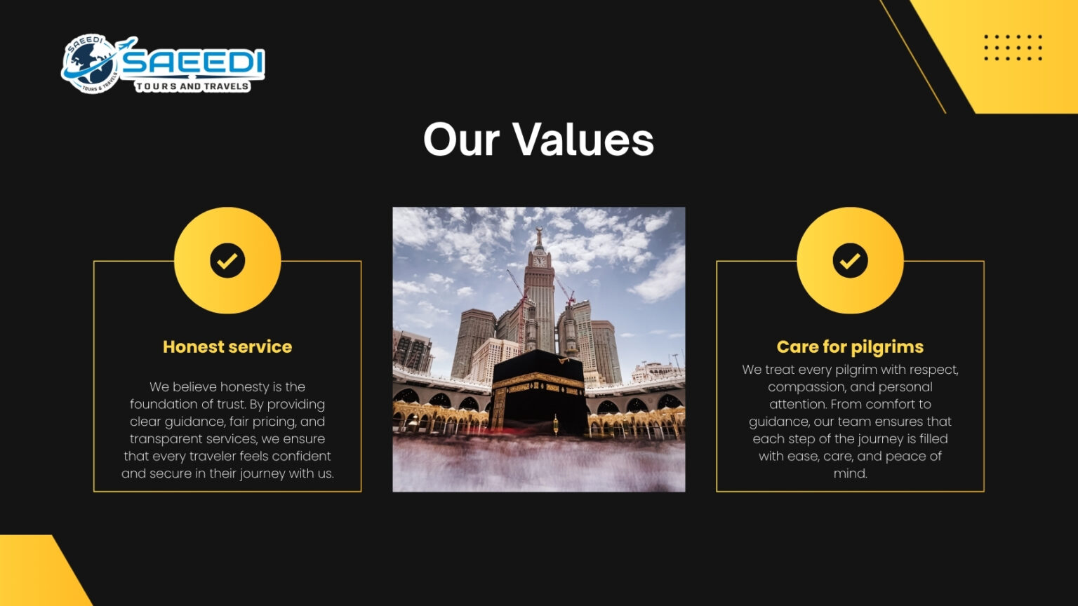 Deluxe Umrah Package SAEEDI Deluxe Umrah Package - Trust Begins With ...